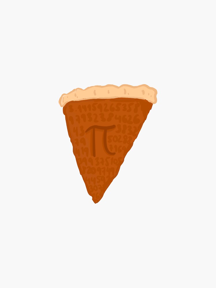 "Pi Pie" Sticker by cinquaa | Redbubble