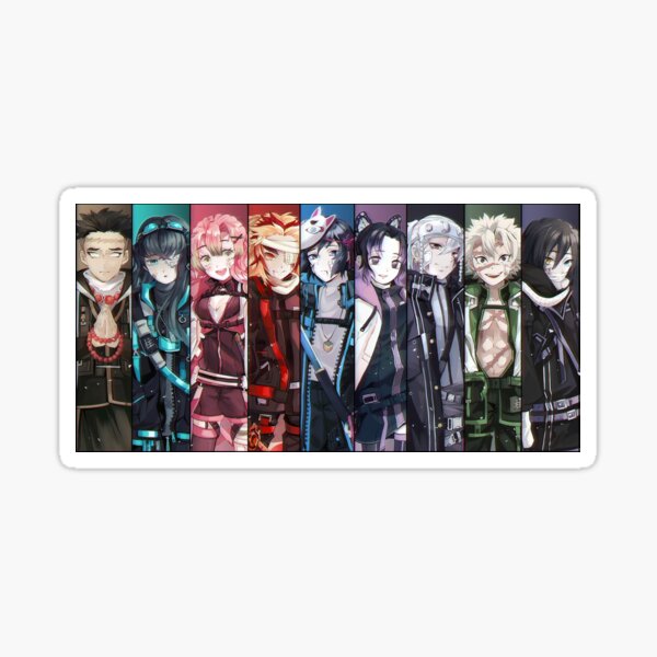 "manga characters" Sticker for Sale by MalicoCorp | Redbubble