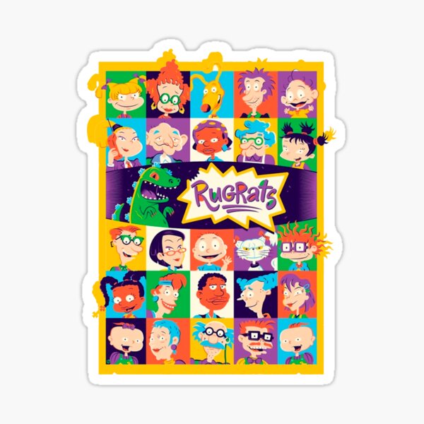 "Rugrats - Vintage Cartoons" Sticker by redblueyellowd | Redbubble