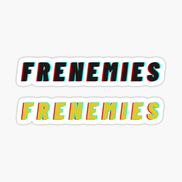 "Frenemies" Sticker for Sale by JayRajyaguru | Redbubble