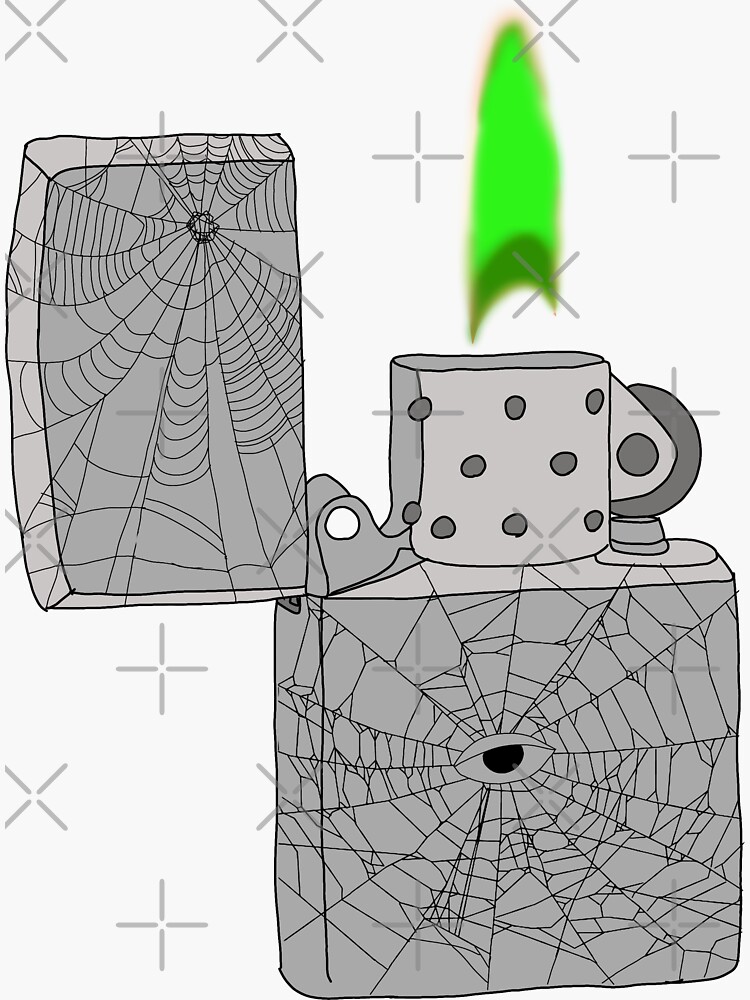 "Jon's Web Lighter With Eye- The Magnus Archives" Sticker for Sale by ...