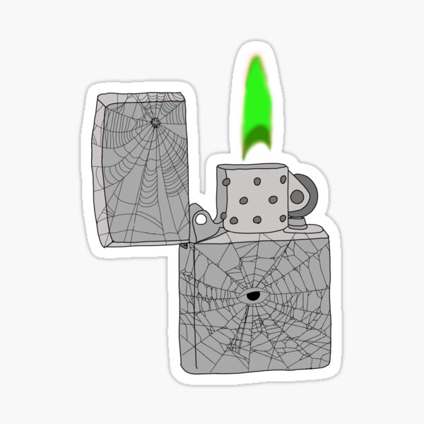 "Jon's Web Lighter With Eye- The Magnus Archives" Sticker for Sale by ...