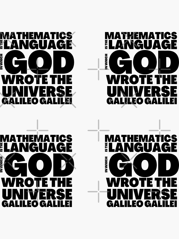 "Mathematician Gift God Wrote Universe with Language Mathematics ...