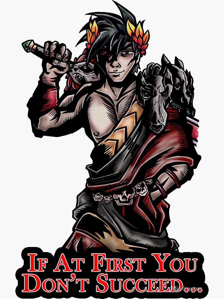 "Keep Trying" Sticker for Sale by SketchyMia | Redbubble