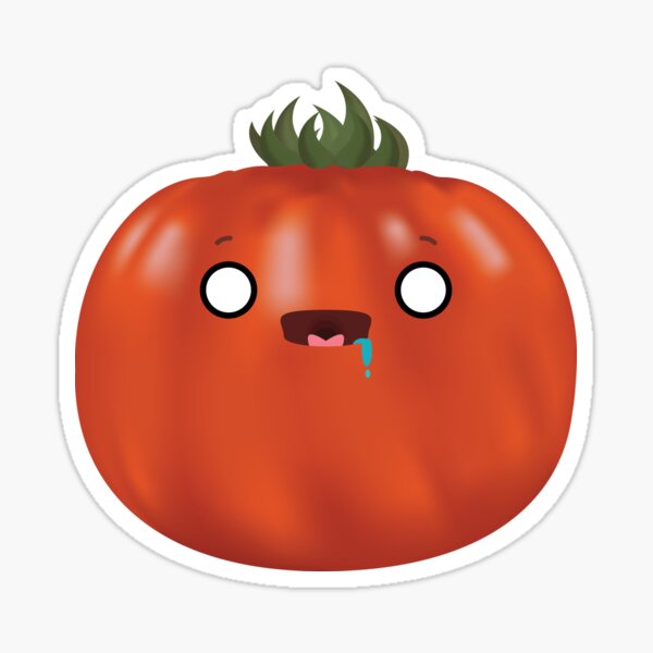 "Shocked Heirloom Tomato" Sticker by Figuros | Redbubble