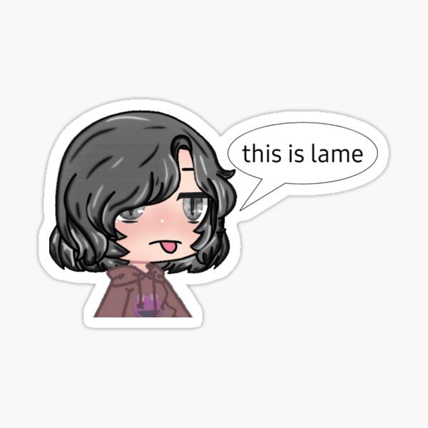 "this lame" Sticker for Sale by AlleyNation | Redbubble