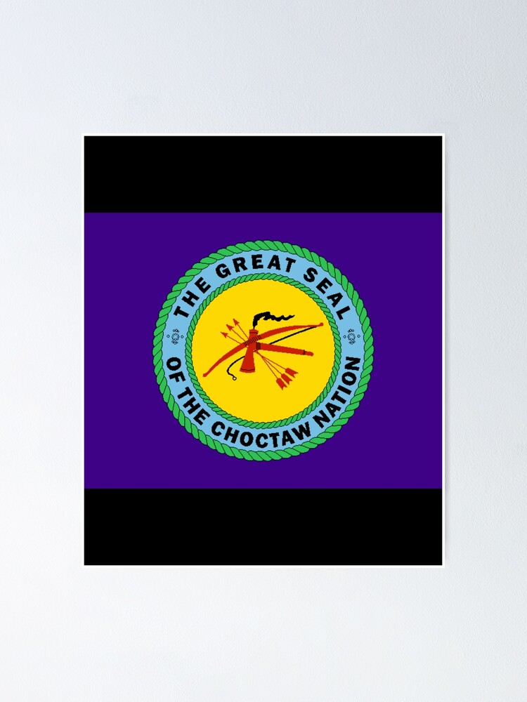 "Choctaw nation flag" Poster by mikoala50 | Redbubble