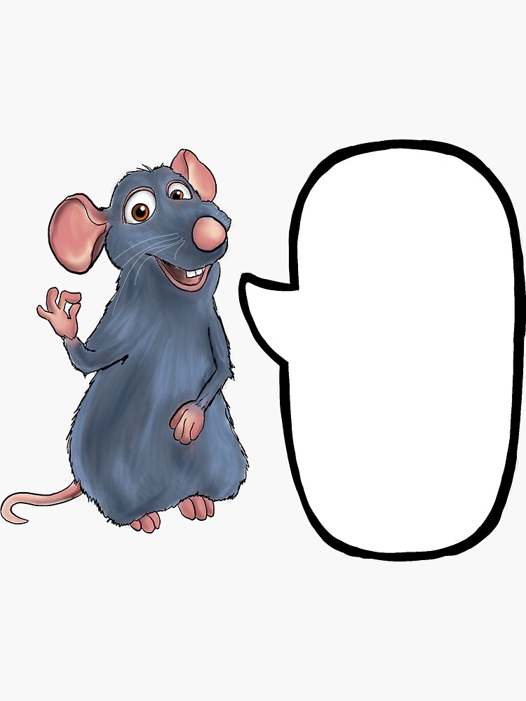 "Remy the Rat" Sticker by vasujay | Redbubble