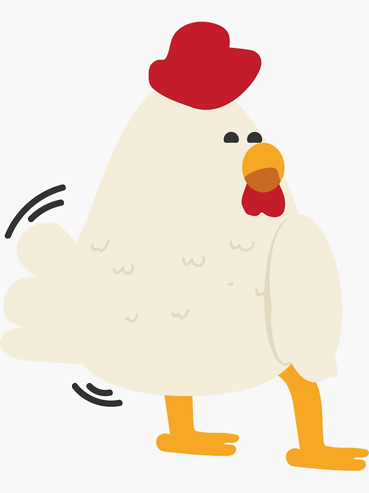 "Twerking Chicken Twerking Dance Chicken" Sticker for Sale by Mrkram ...