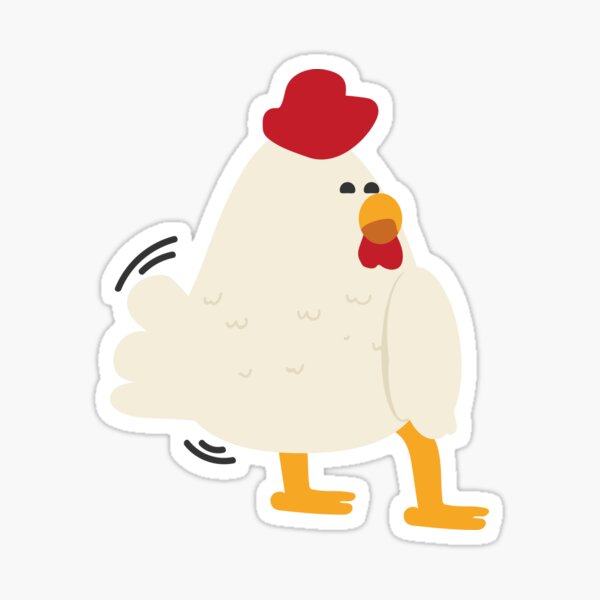 "Twerking Chicken Twerking Dance Chicken" Sticker for Sale by Mrkram ...