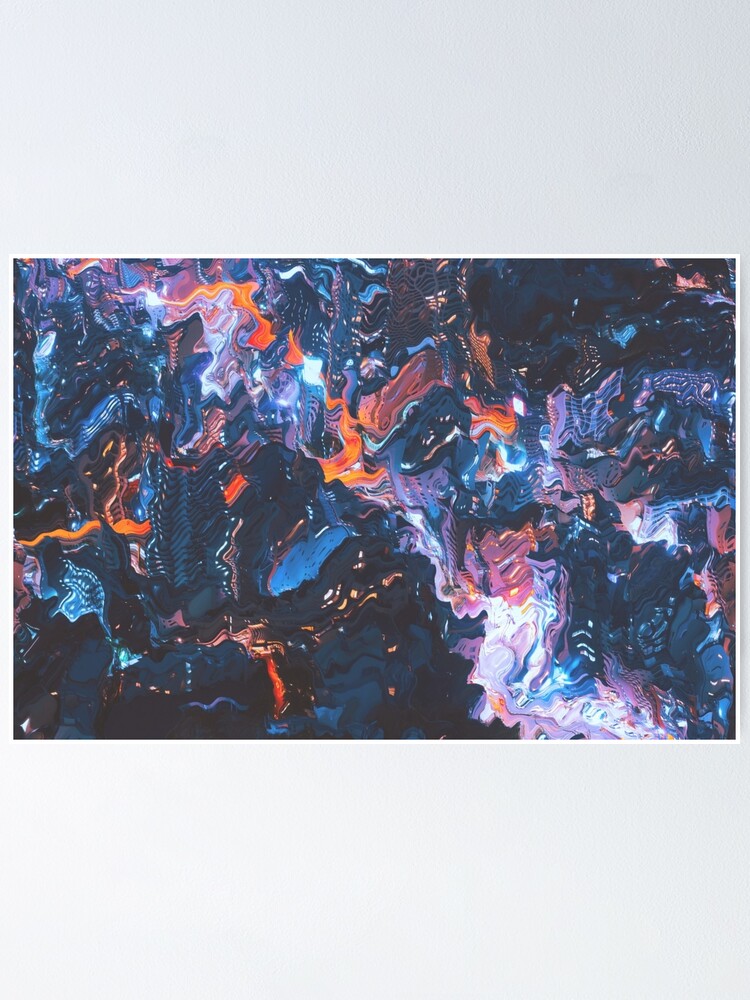"Trippy City" Poster by BeeBuzzed | Redbubble