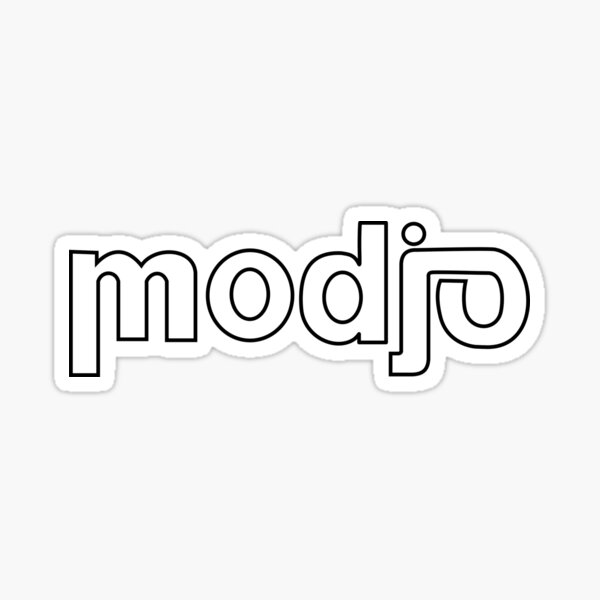 "Modjo Logo" Sticker for Sale by Boopins | Redbubble