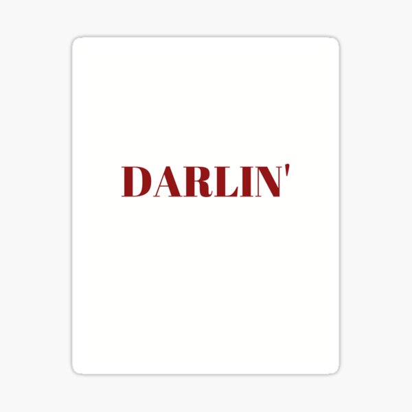Pegatina «Logotipo de diseño icónico femenino 'DARLIN'» de YDGR | Redbubble