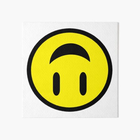 "upside down smiley face smiley wiley" Art Board Print for Sale by ...