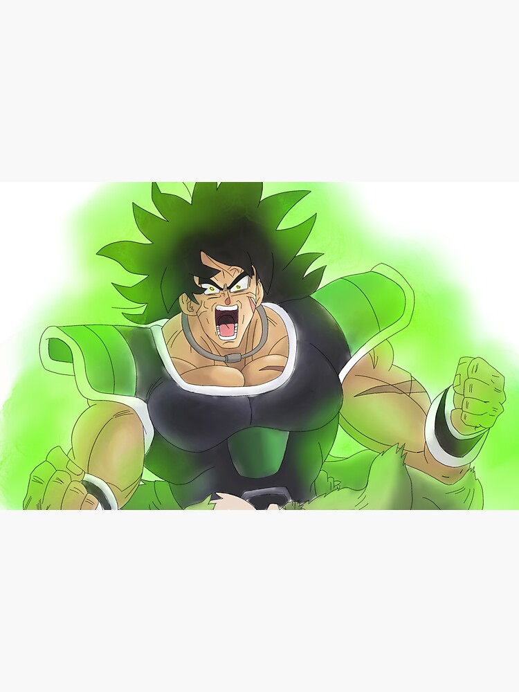 "Broly Rage" Sticker by zustyart | Redbubble