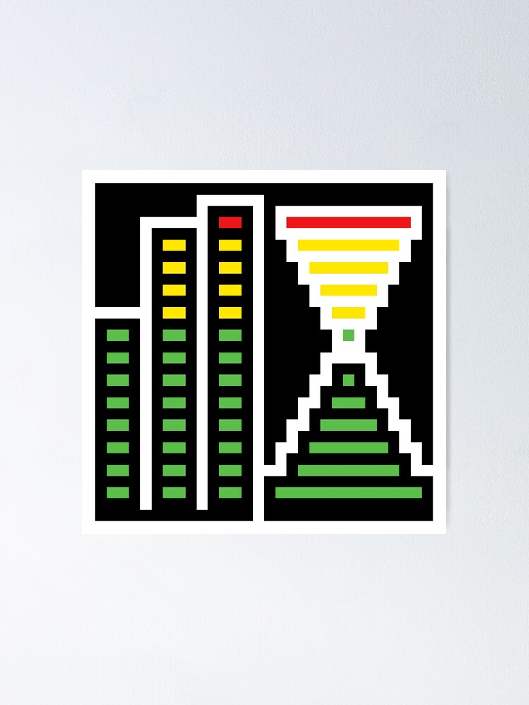 "Equalizer - 0013 - Original Abstract Pixel Art" Poster for Sale by ...