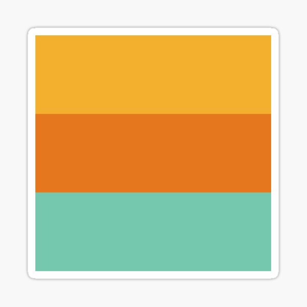 "70s Color Palette - turquoise, yellow, orange - retro 3 color scheme ...