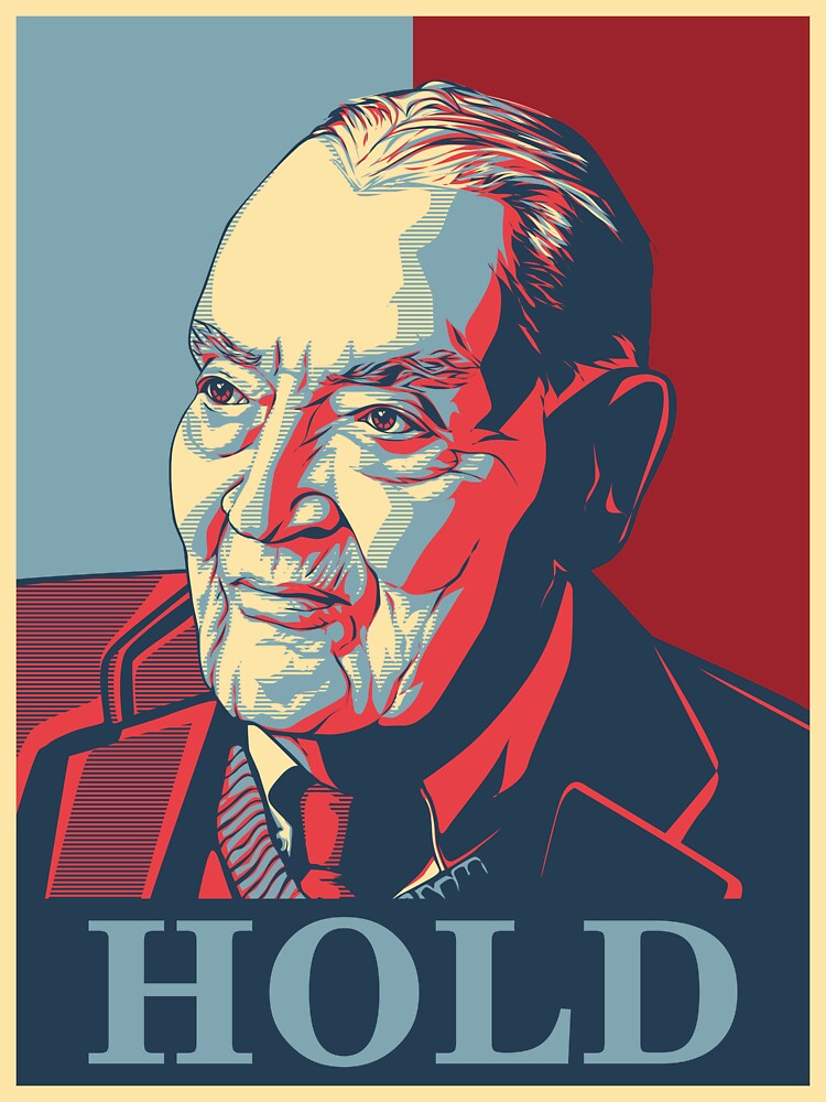 "Jack Bogle Hold Vanguard " Sticker for Sale by Lora1237 | Redbubble
