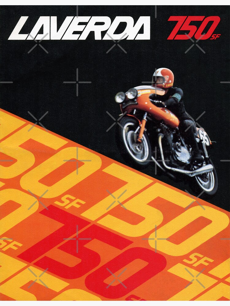 "Retro Laverda 750 SF Graphic" Sticker by settebello | Redbubble