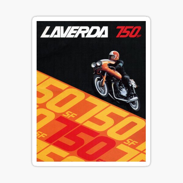 "Retro Laverda 750 SF Graphic" Sticker by settebello | Redbubble