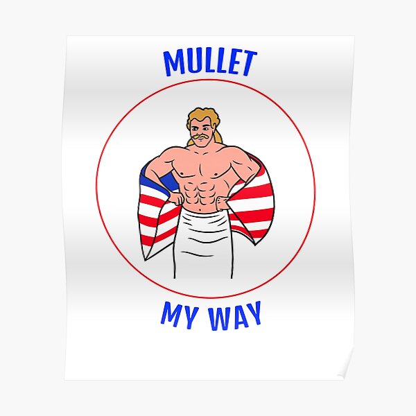 "Funny Mullet designs for your home and wardrobe" Poster for Sale by ...