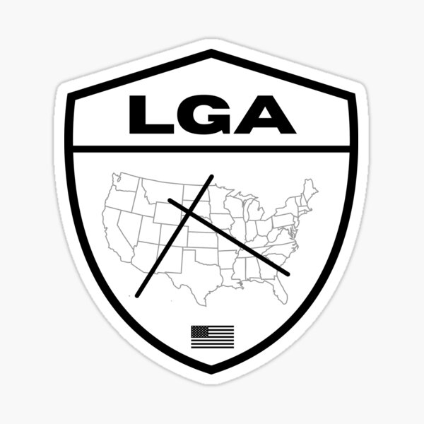 "LaGuardia Airport (LGA) Crest" Sticker for Sale by PilotPresents ...