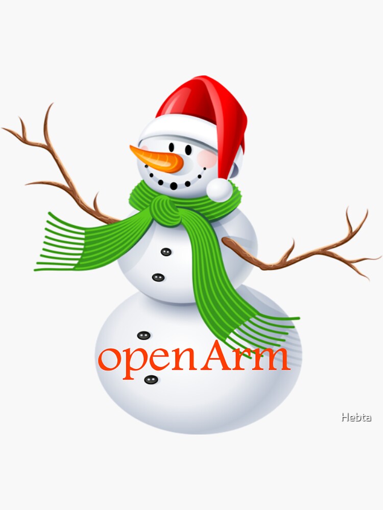 "Goodbye snowman" Sticker for Sale by Hebta | Redbubble