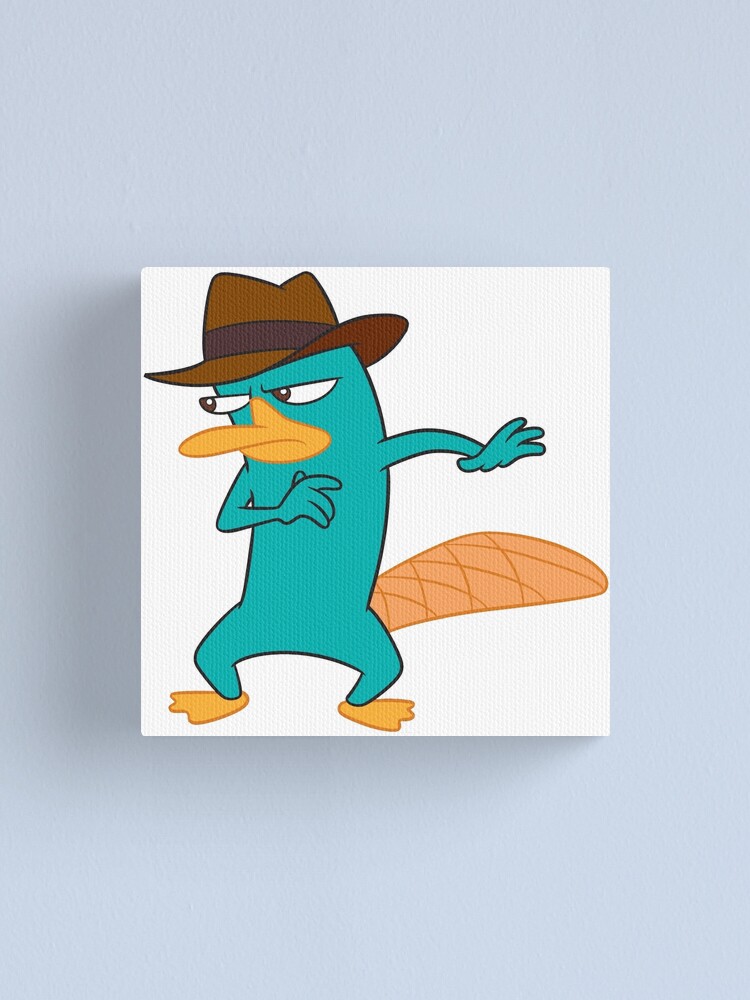 "Perry the Platypus" Canvas Print for Sale by Elisa88 | Redbubble