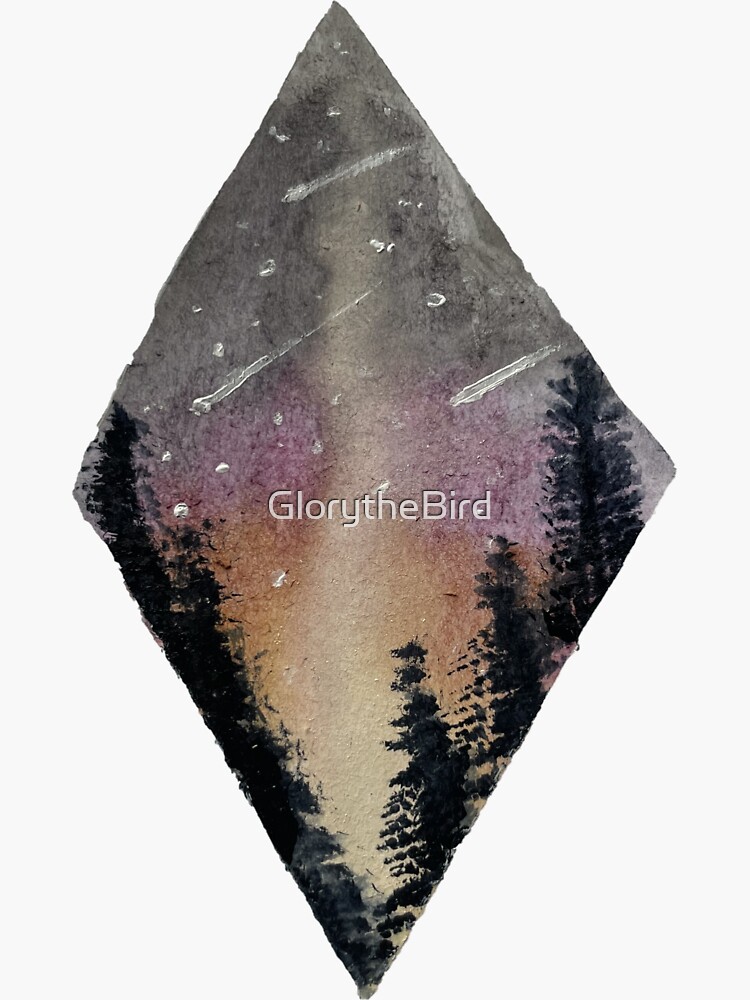 "Forest Meteor Shower" Sticker by GlorytheBird | Redbubble