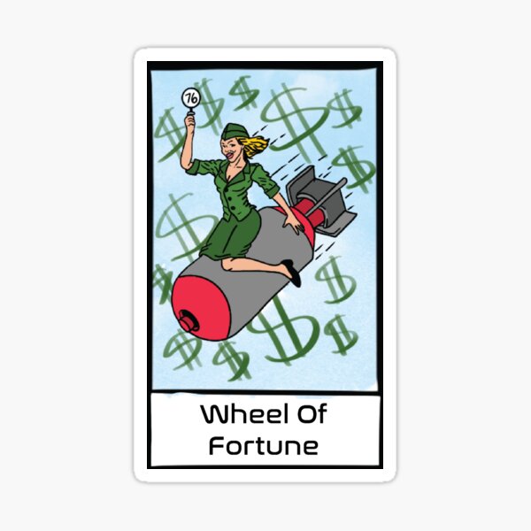 "Wheel of Fortune" Sticker for Sale by MeaganBragwell | Redbubble