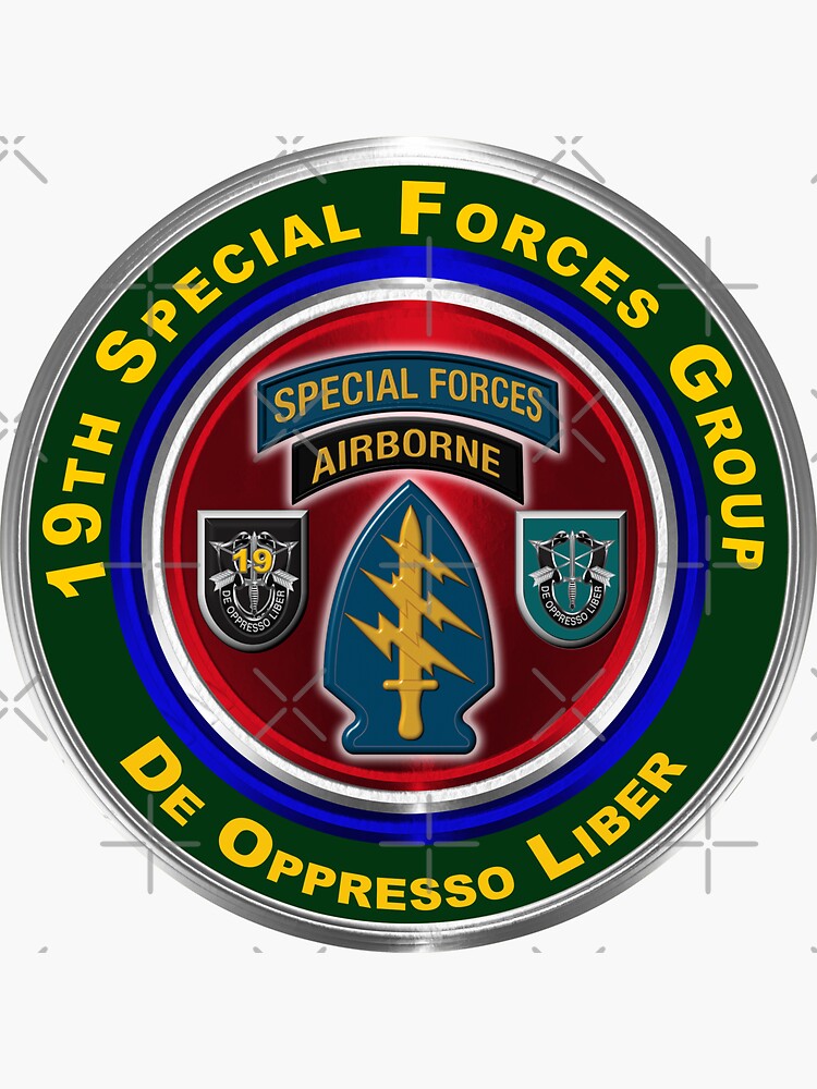 "19th Special Forces Group “Airborne”" Sticker for Sale by ...
