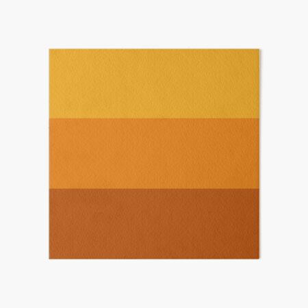 "70s Color Palette - orange brown retro 3 color scheme" Art Board Print ...