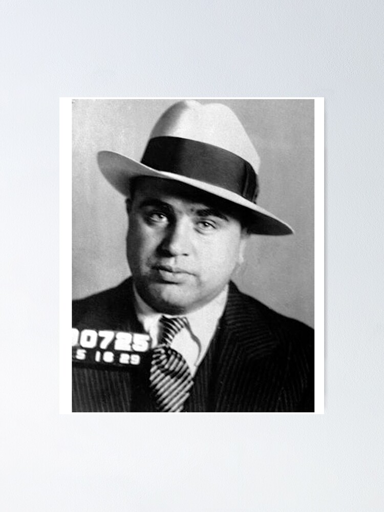 "Al Capone Mafia Portrait" Poster for Sale by ozziwar | Redbubble