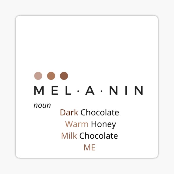 "MELANIN " Sticker for Sale by CaribbeanMagic | Redbubble