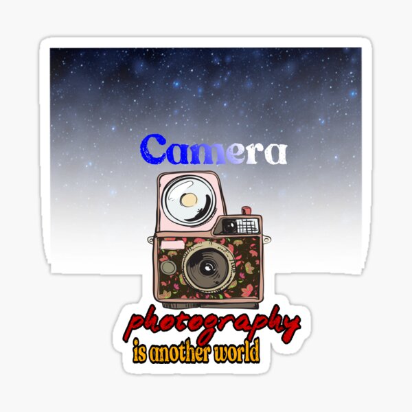 "Camera logo" Sticker by Aristou | Redbubble