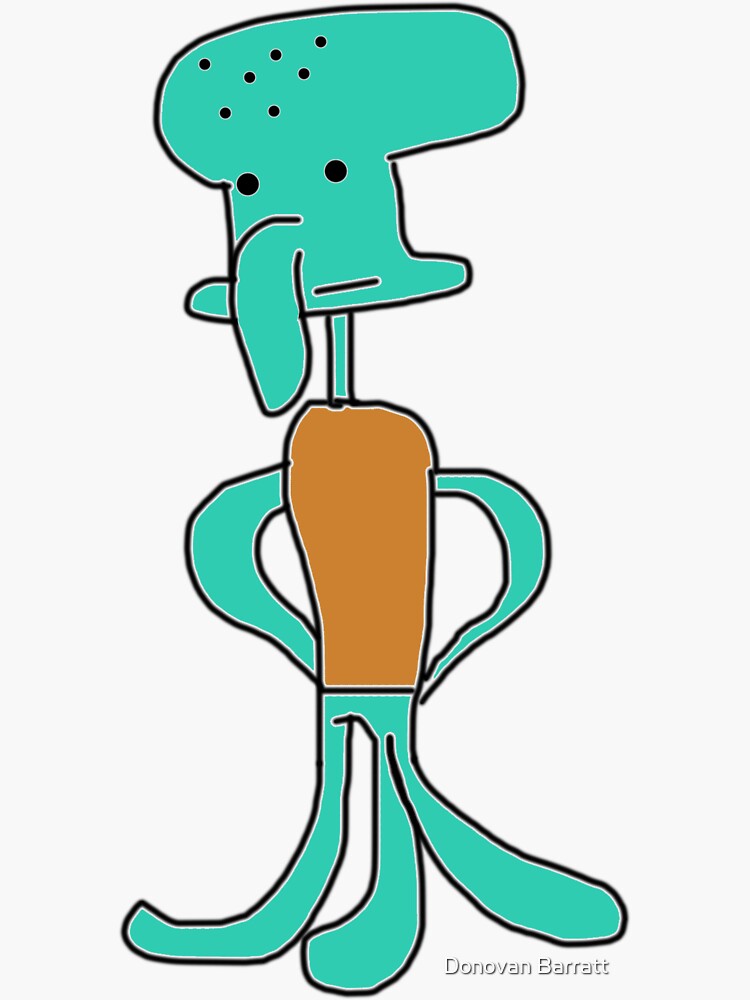 "Poorly Drawn Squid boi" Sticker for Sale by Barr5773 | Redbubble