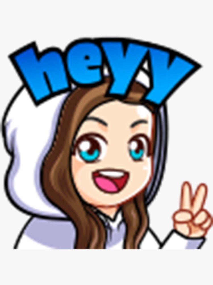 "Heyy Emote" Sticker for Sale by JVL1A | Redbubble