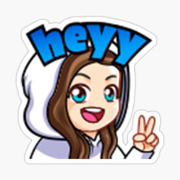 "Heyy Emote" Sticker for Sale by JVL1A | Redbubble