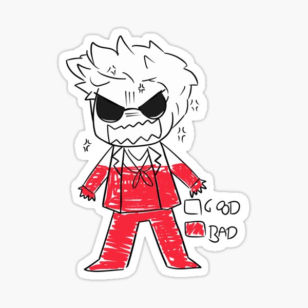 "Good x Bad" Sticker by sneebudle | Redbubble