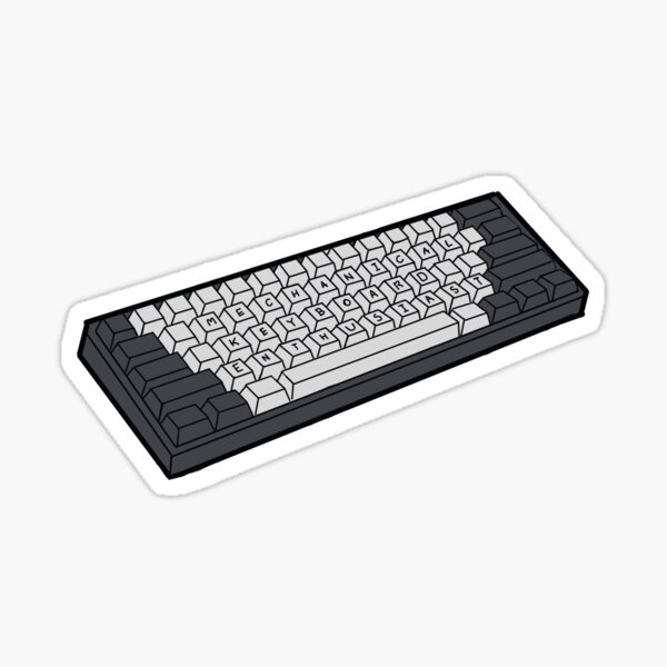 "Mechanical Keyboard Enthusiast" Sticker for Sale by NAVY-BLUEE | Redbubble