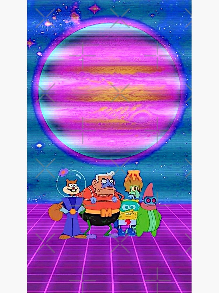 "Trippy Spongebob" Art Print by maham329 | Redbubble