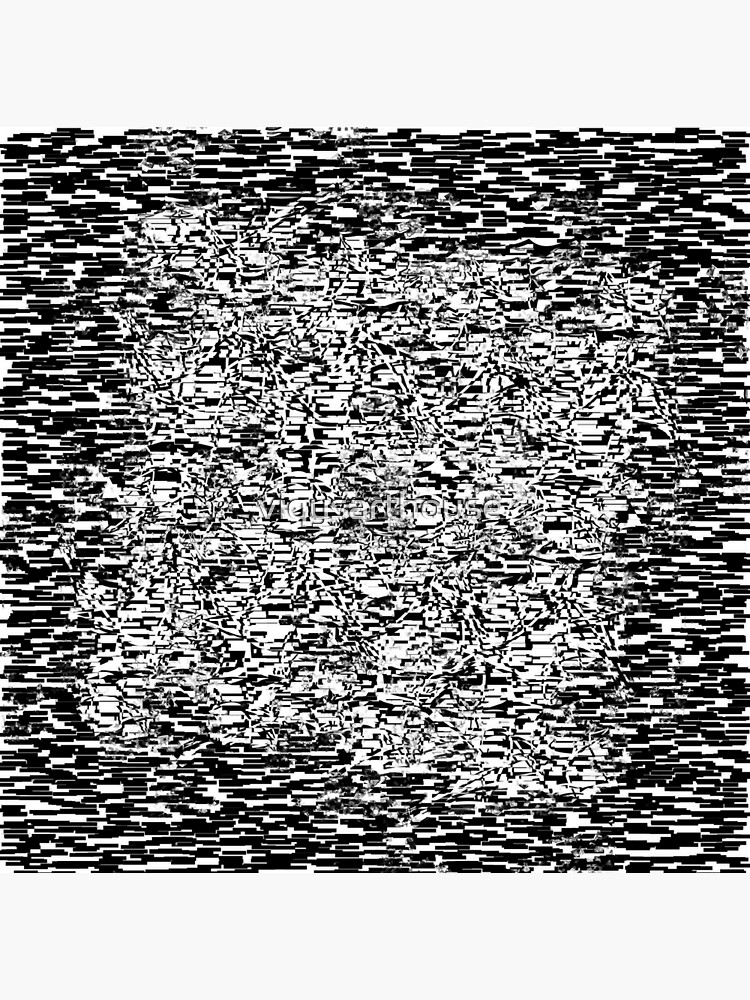 "Static ~ Abstract Black And White Pattern" Framed Art Print for Sale ...