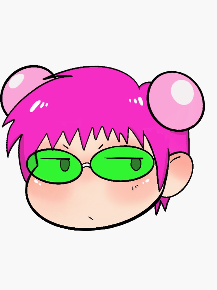 Pegatina «Saiki K Chibi» de lizziehoney | Redbubble