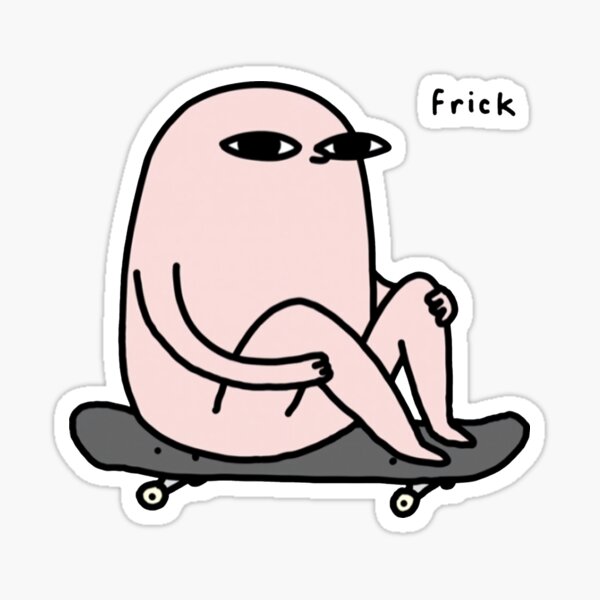 "frick" Sticker for Sale by kelynagan | Redbubble