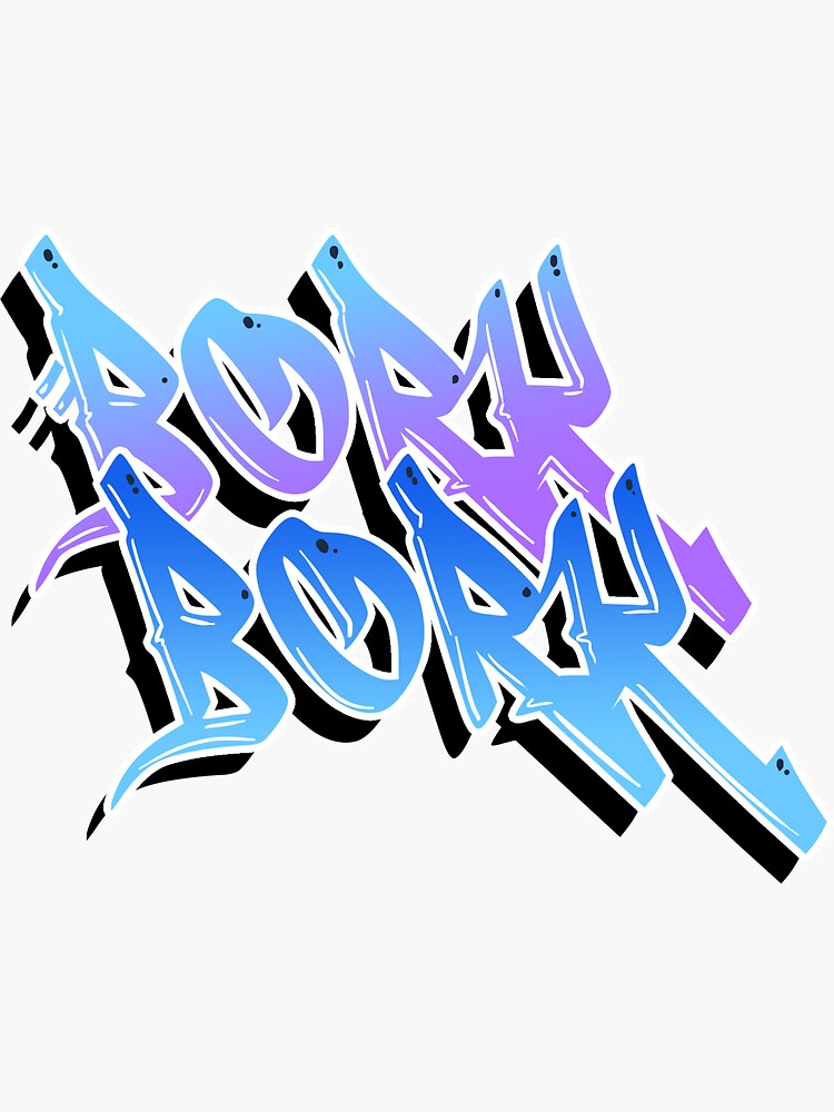 "Bork Bork" Sticker for Sale by Furnal-Equinox | Redbubble
