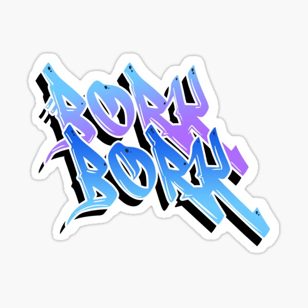 "Bork Bork" Sticker for Sale by Furnal-Equinox | Redbubble