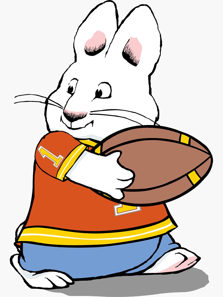 "Max and ruby playing football" Sticker by oldschool-kids | Redbubble