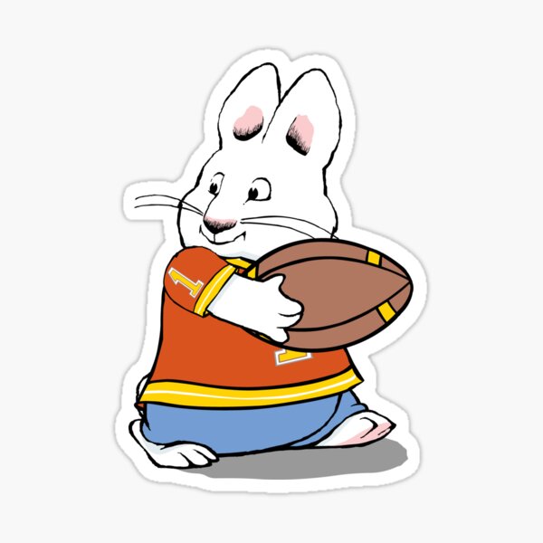 "Max and ruby playing football" Sticker by oldschool-kids | Redbubble