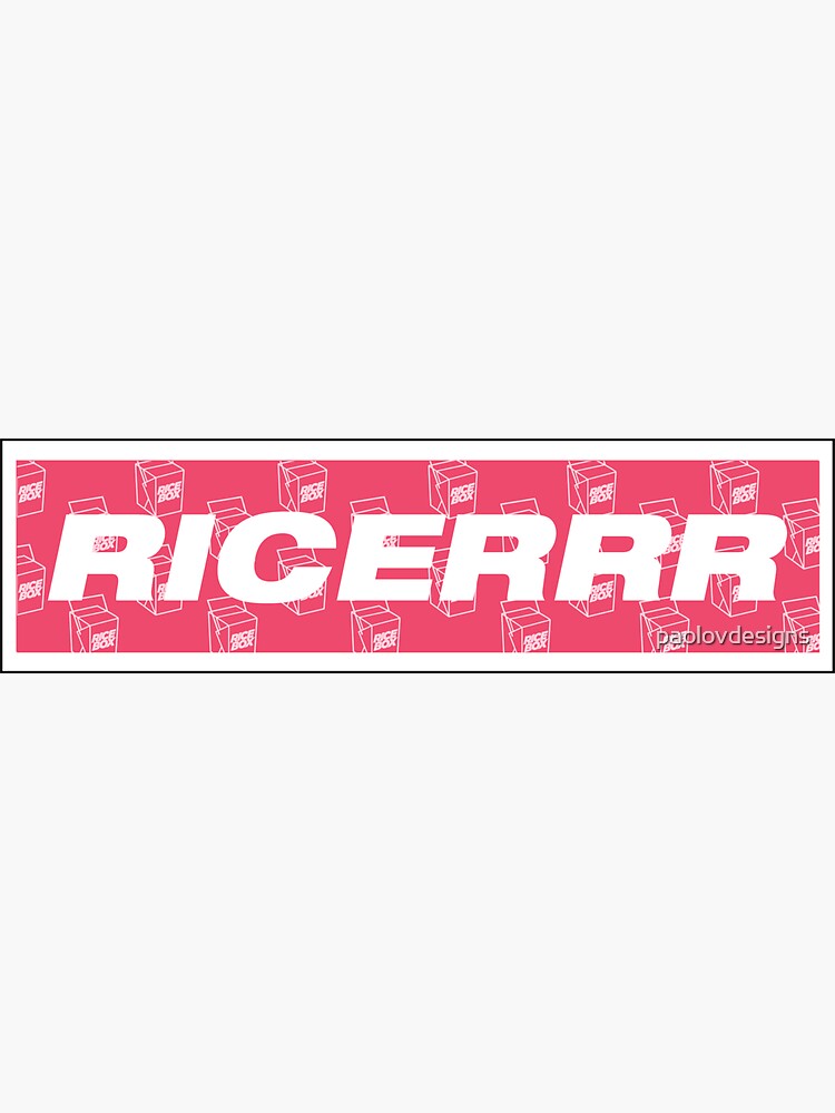 "RICER Car Sticker" Sticker by paolovdesigns | Redbubble