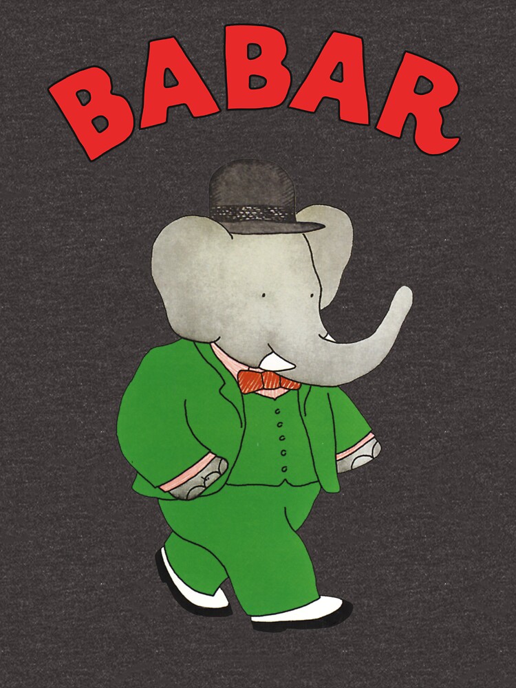 "Babar the elephant" T-shirt for Sale by oldschool-kids | Redbubble ...